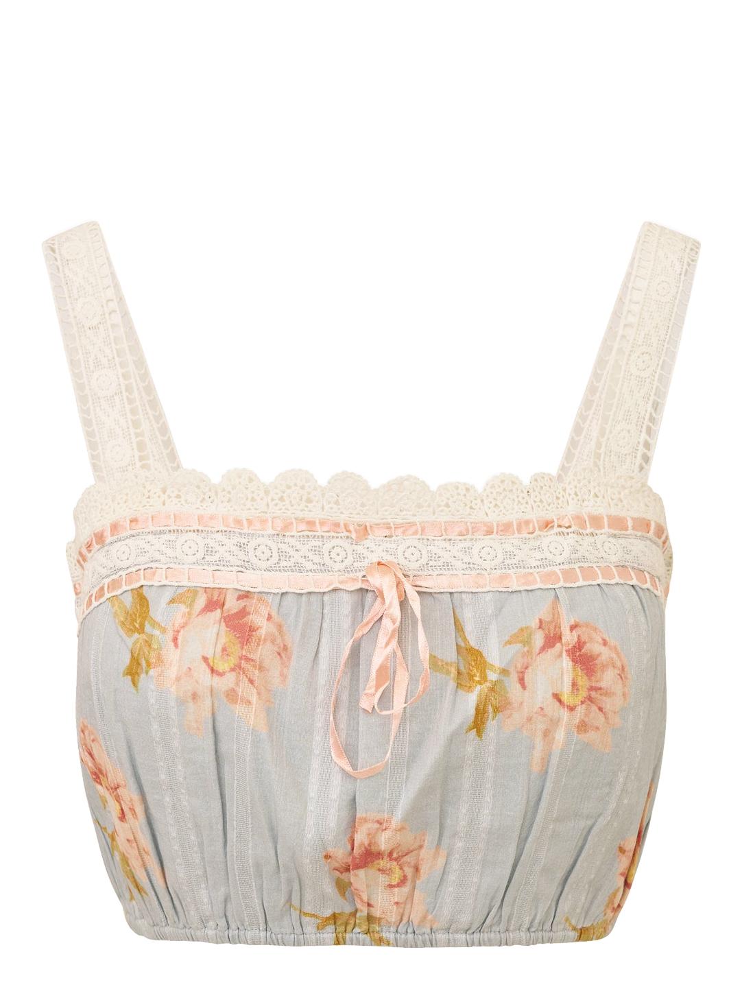 LOVESHACKFANCY LoveShackFancy Raf Mini Skirt in Mixed Print